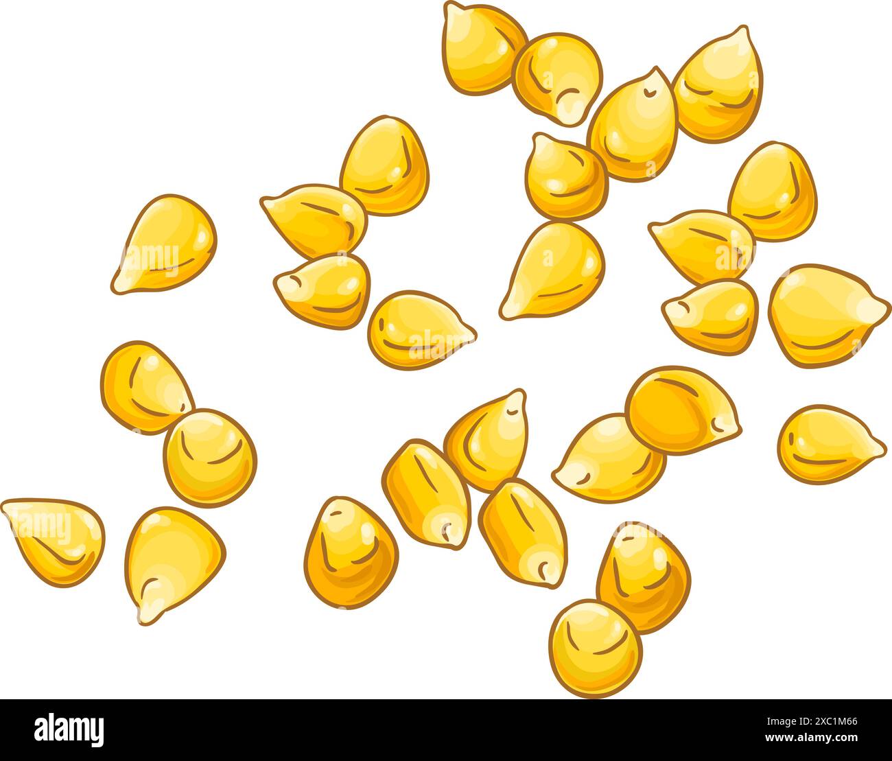 Kernel seeds corn Stock Vector Images - Alamy