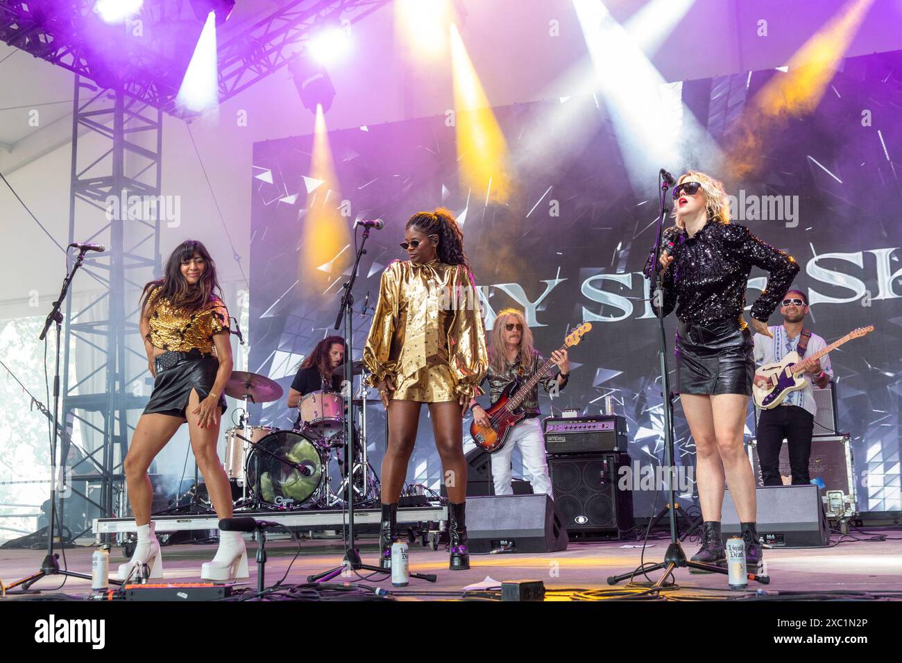 Manchester, USA. 13th June, 2024. Piya Malik, Nya Gazelle Brown and ...