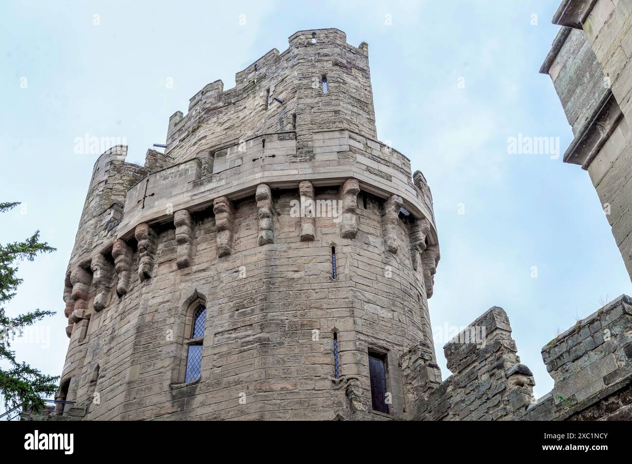 WARWICK, GREAT BRITAIN - SEPTEMBER 15, 2014: Caesar Tower (14th century ...