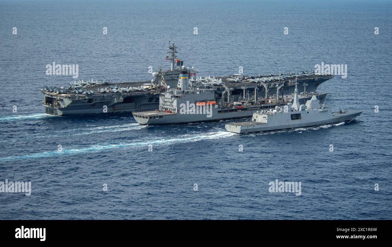 SOUTH CHINA SEA (June 6, 2024) The Nimitz-class aircraft carrier USS Theodore Roosevelt (CVN 71 ...