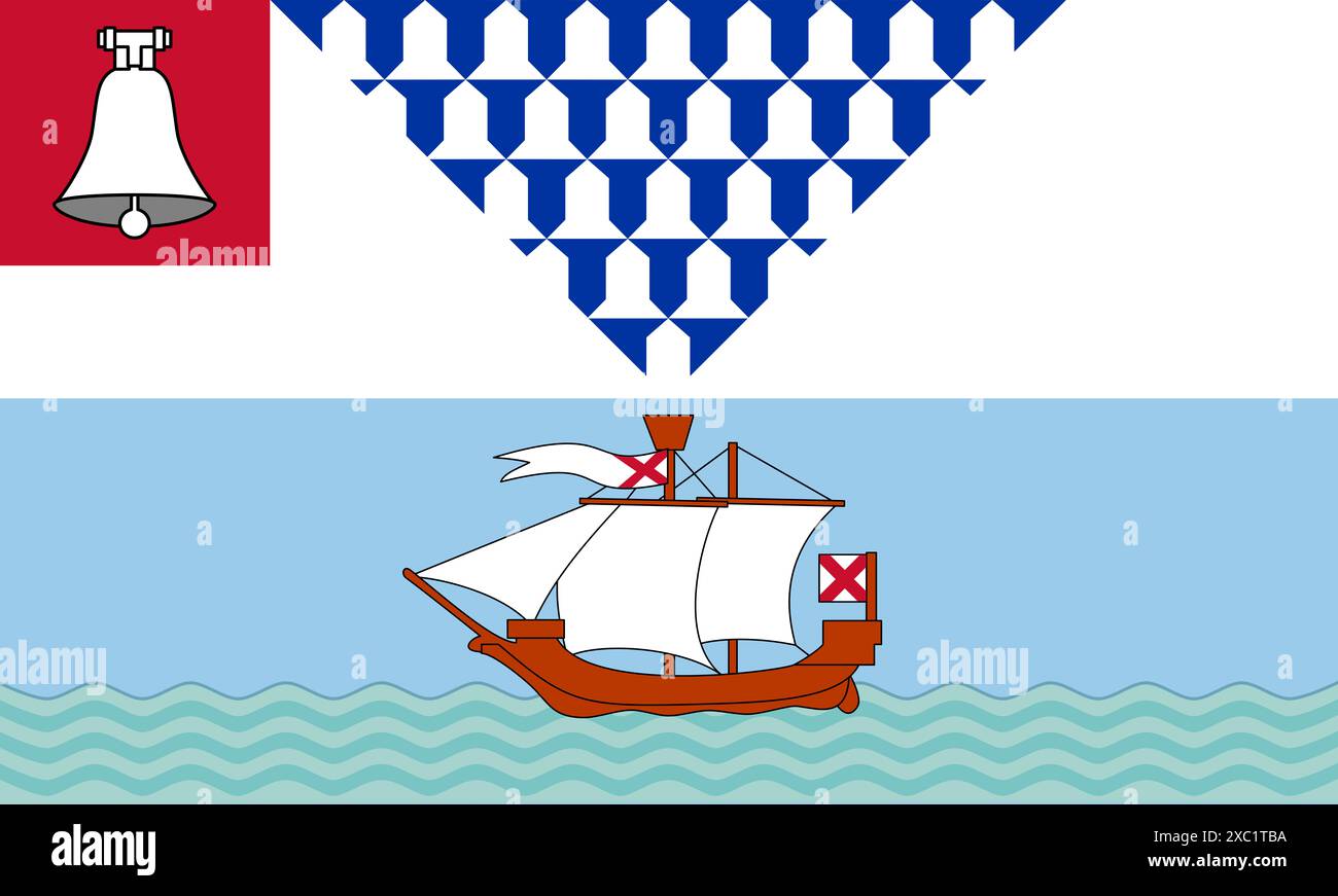 Flag of the city of belfast Stock Photo - Alamy