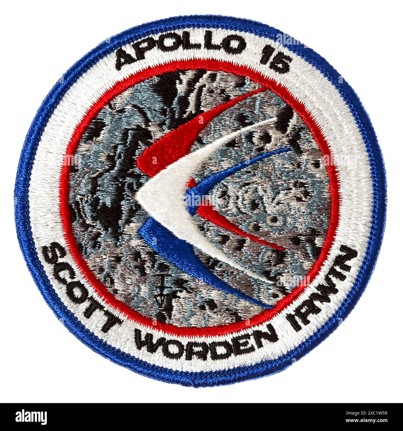 Apollo 15 Embroided crewed lunar landing mission 1971 insignia showing ...