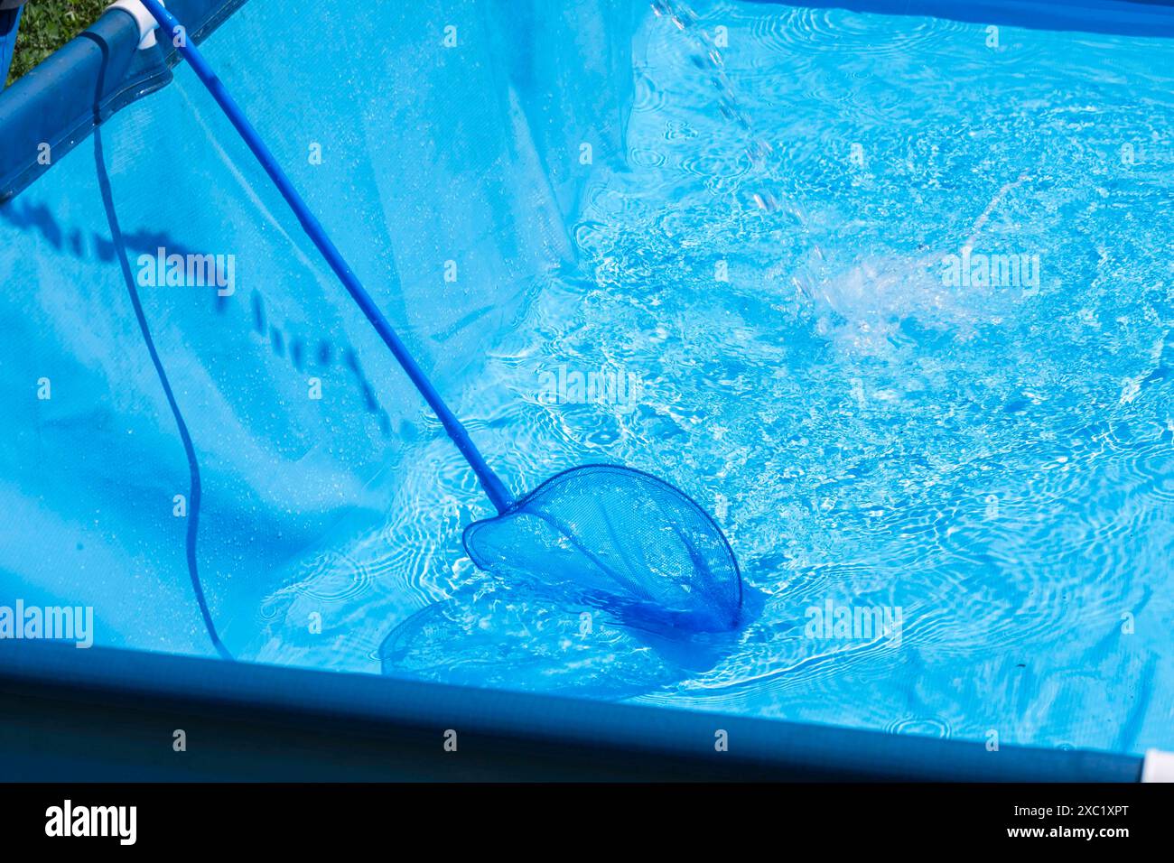 process of achieving clear, debris-free water in a swimming pool ...