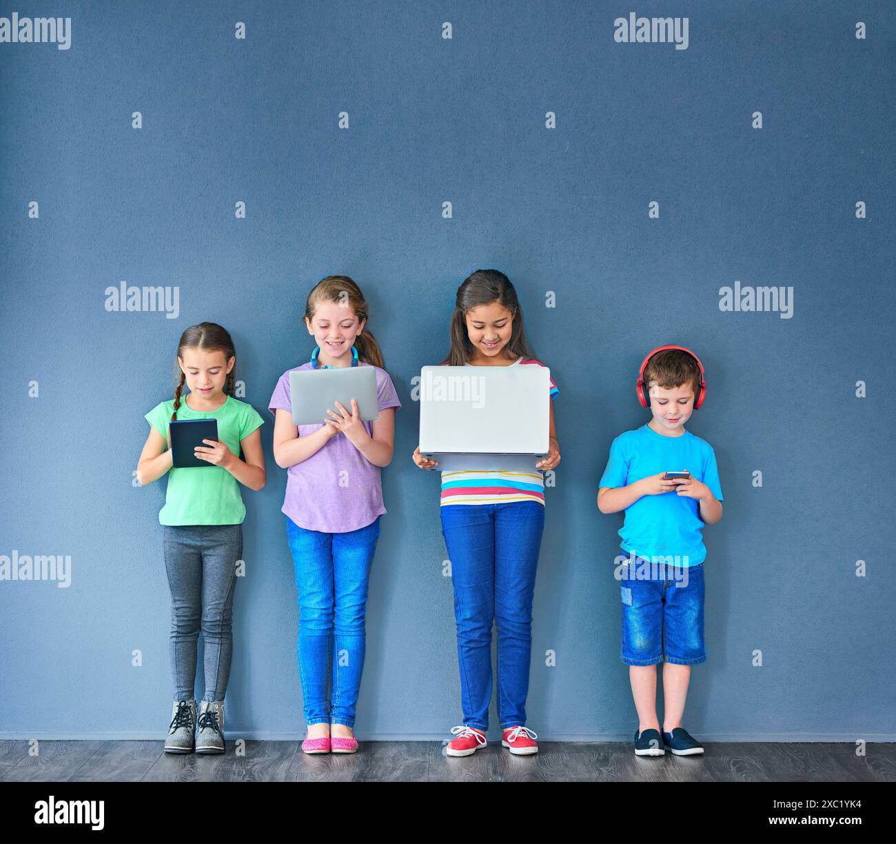 Network of kids connected together hi-res stock photography and images ...