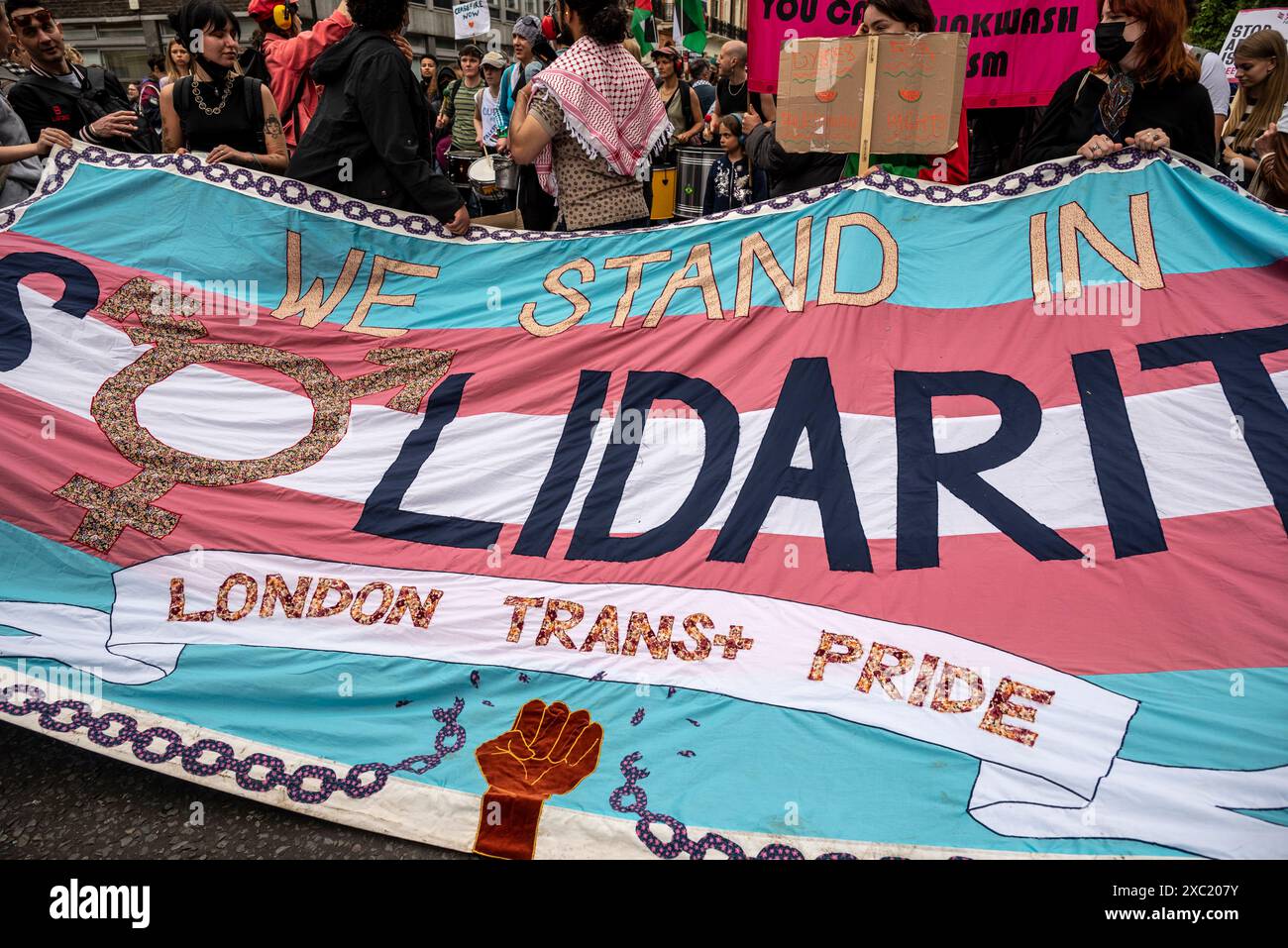 Pro trans protest hi-res stock photography and images - Alamy