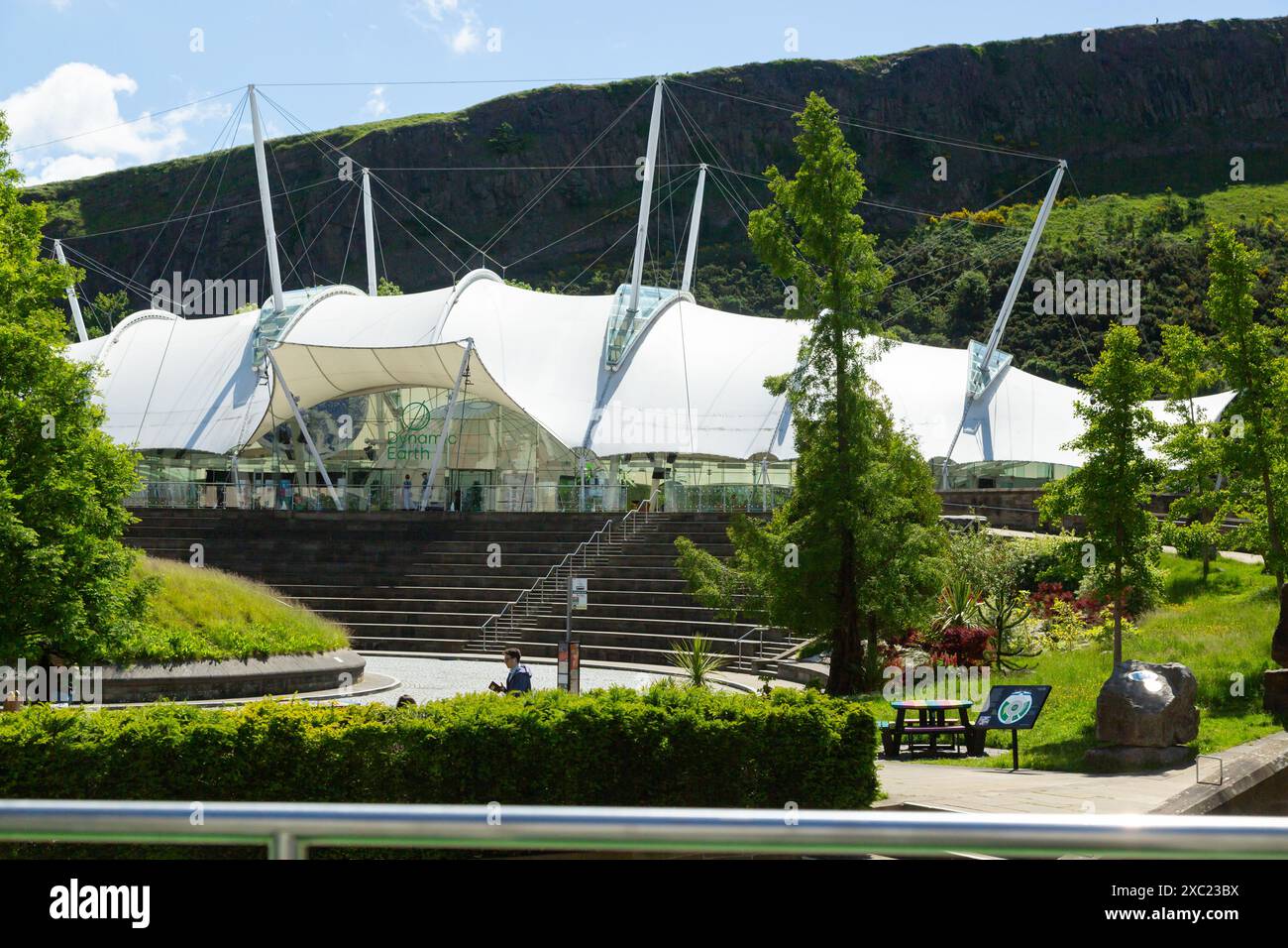 Our Dynamic Earth Science Centre, Holyrood Park, Edinburgh Stock Photo ...
