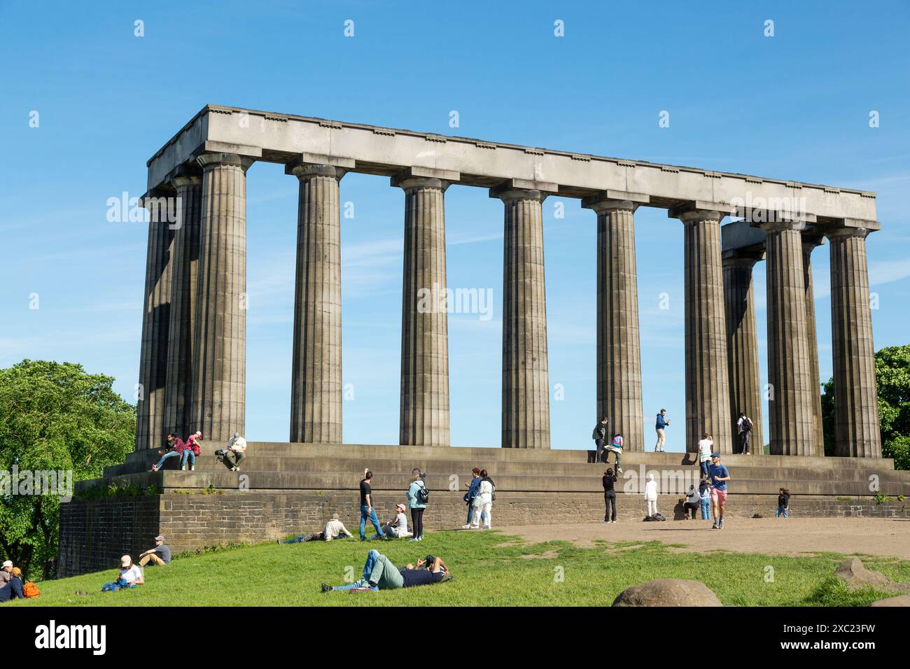 National Monument of Scotland, on Calton Hill, Edinburgh, Scotland's ...