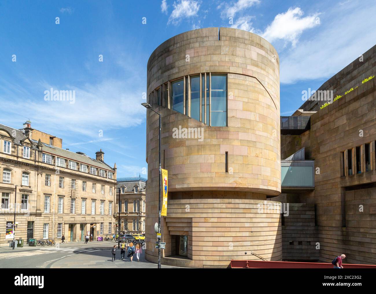 The modern extension of the National Museum of Scotland on Chambers ...