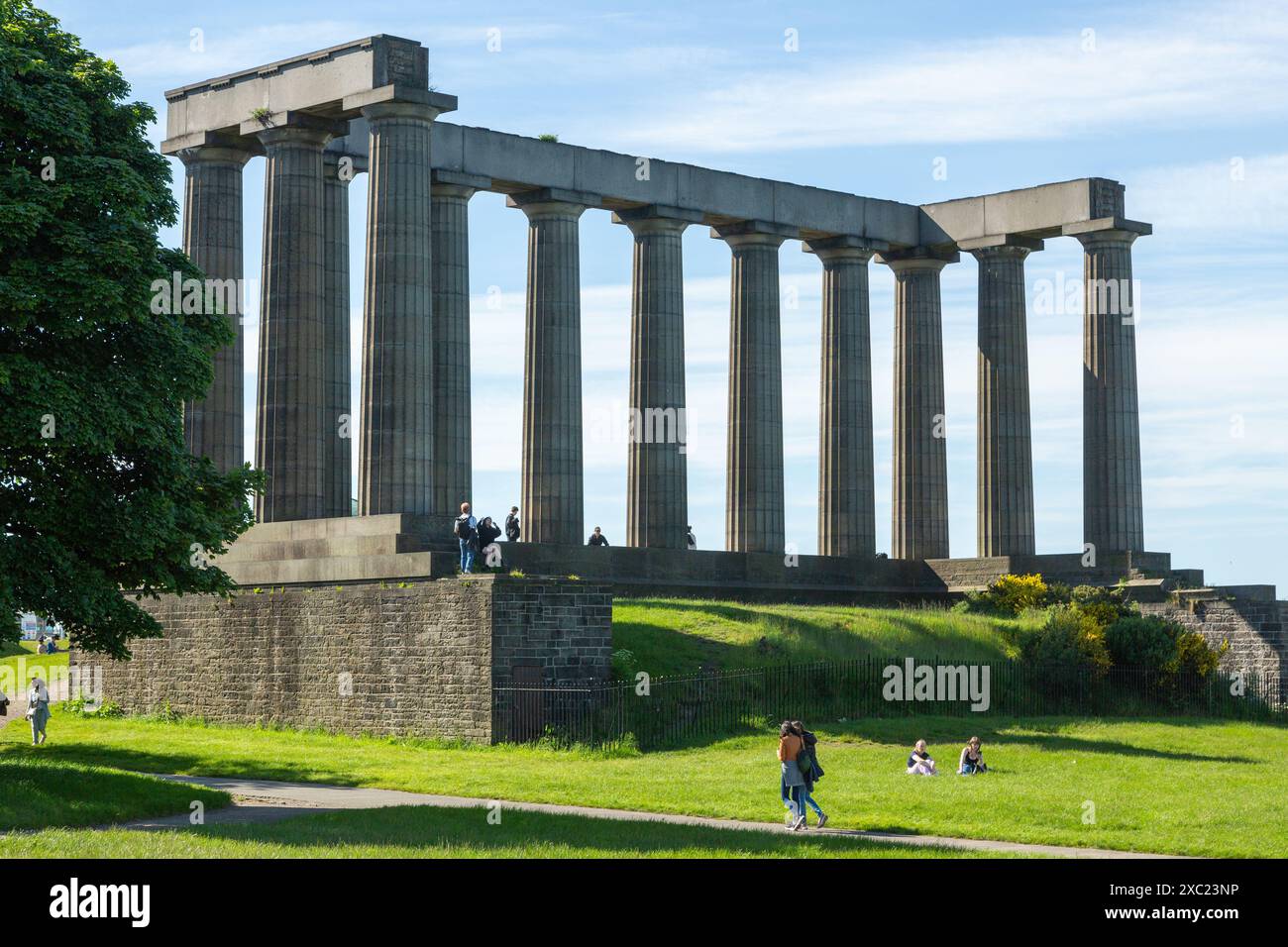National Monument of Scotland, on Calton Hill, Edinburgh, is Scotland's ...
