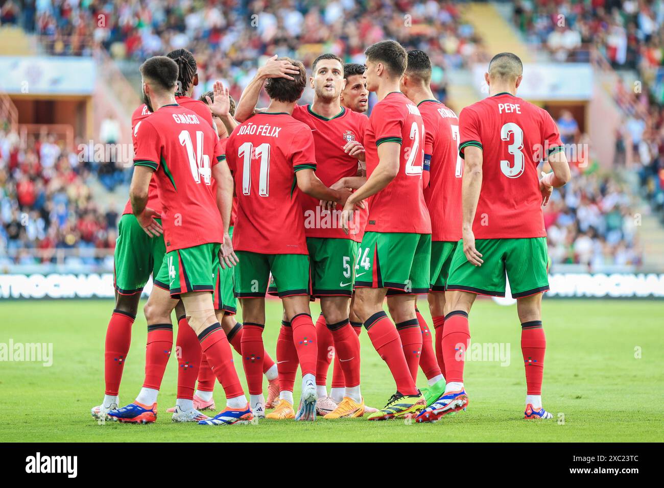 June 11, 2024, João Félix of Portugal celebrates his goal with his ...