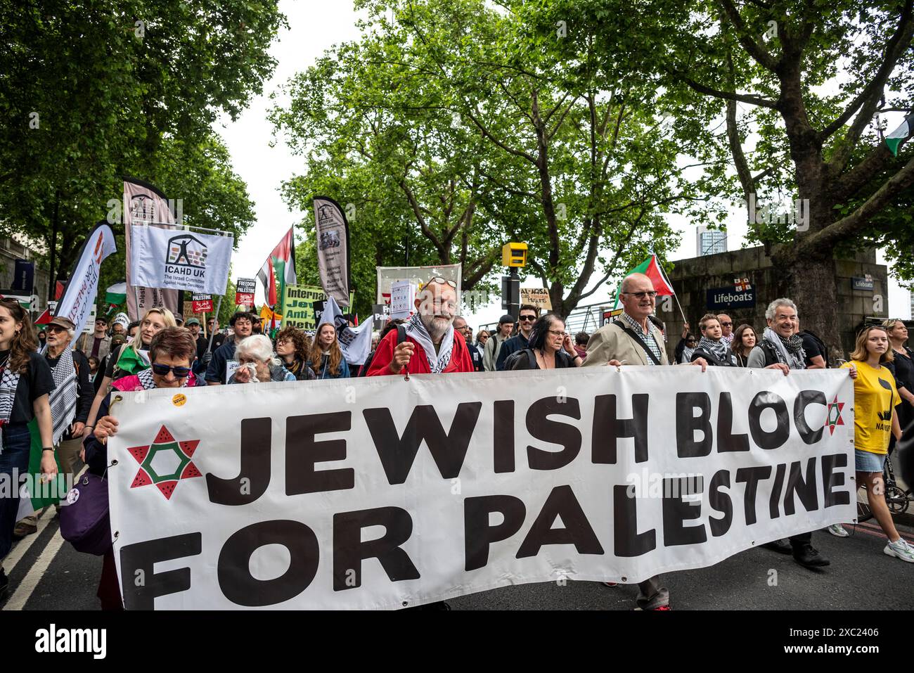 Jewish block for palestine banner hi-res stock photography and images ...