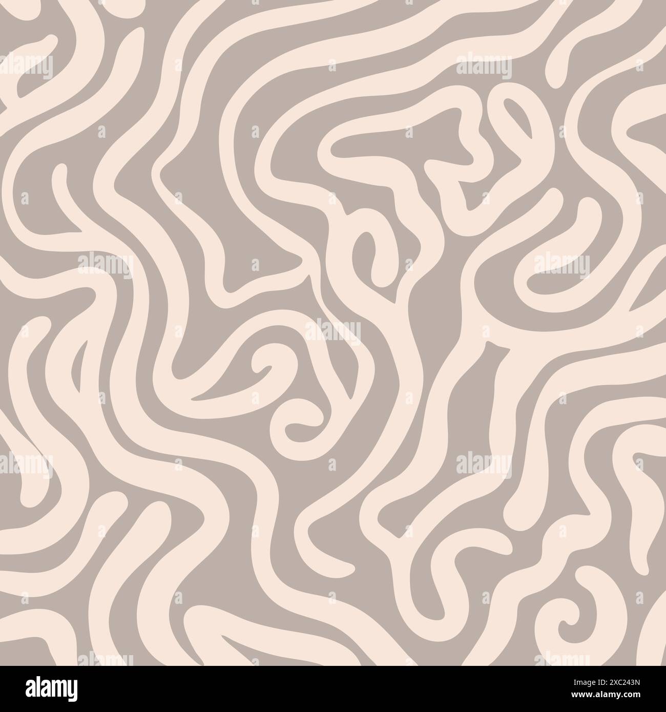 abstract hand drawn doodle line background design in neutral colours ...