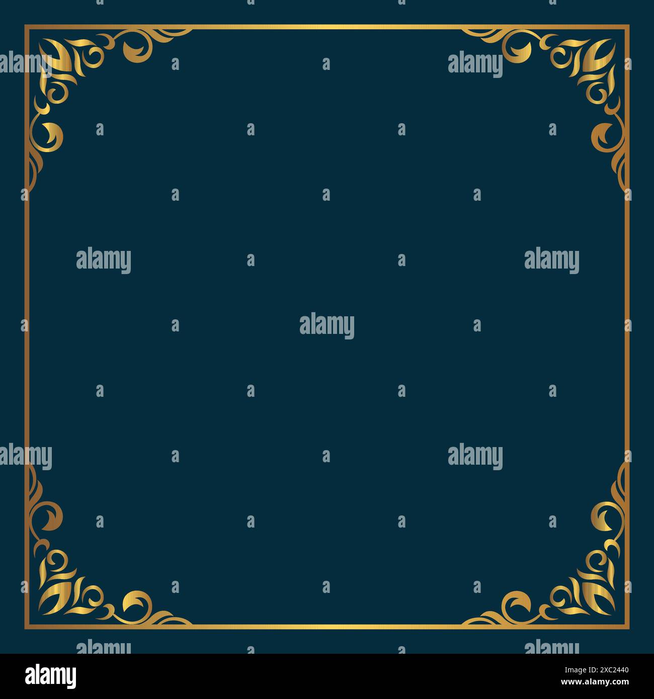 Decorative background with an elegant gold border design Stock Vector ...