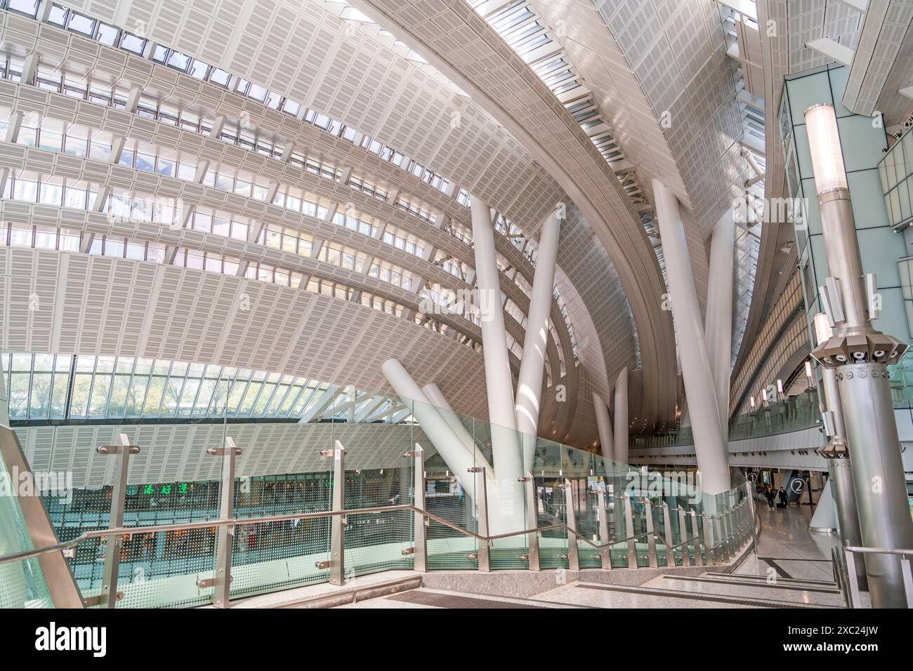 West Kowloon railway station. The interior station is the terminus ...