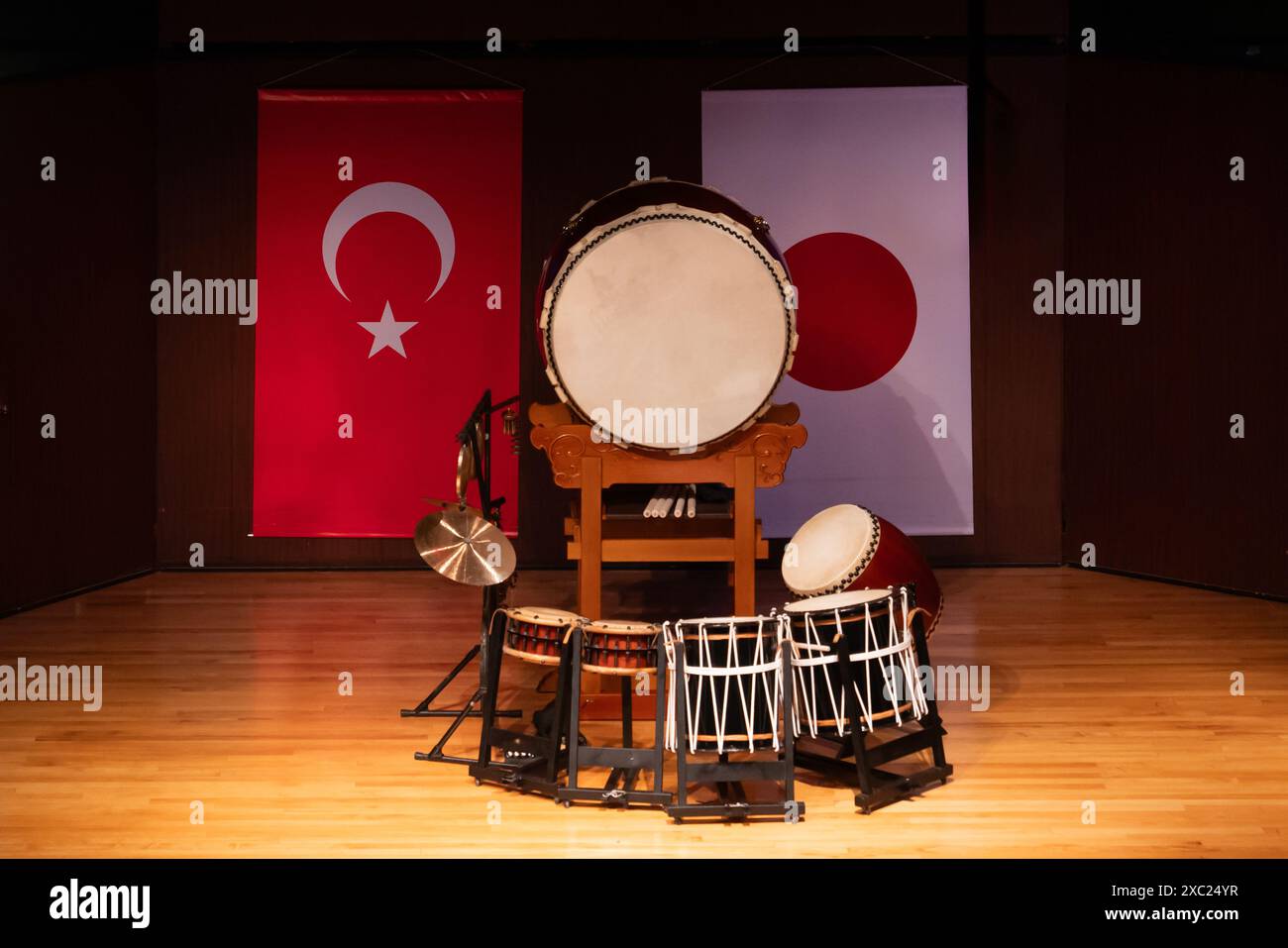 Japanese taiko drum at "Japan Days in Turkey” event, Ankara, Turkey ...
