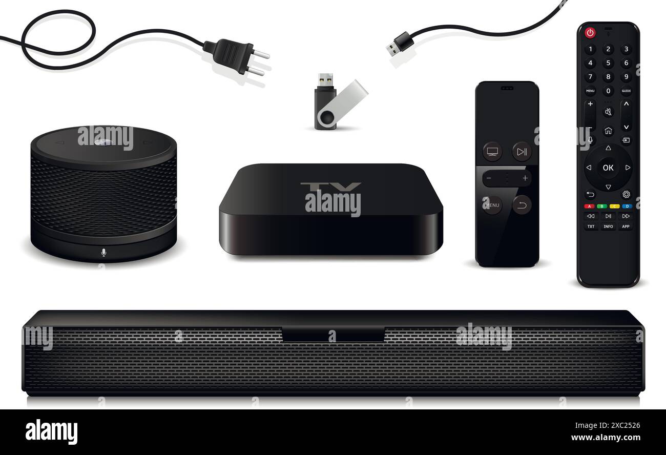 Cable tv box Stock Vector Images - Alamy