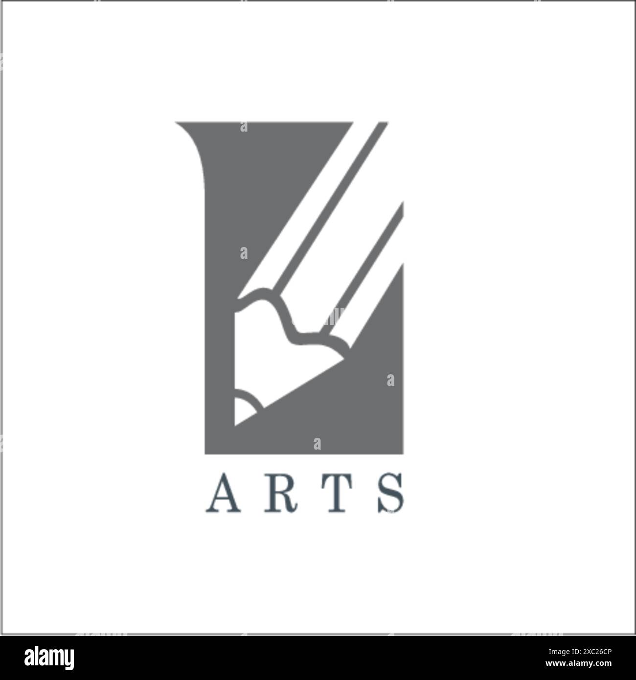 creative pencil art logo for business Stock Vector Image & Art - Alamy