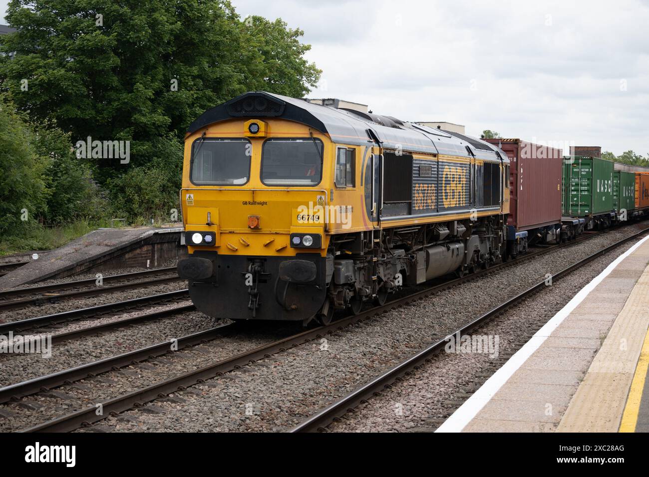 GBRf class 66 diesel locomotive No. 66749 "Christopher Hopcroft MBE ...