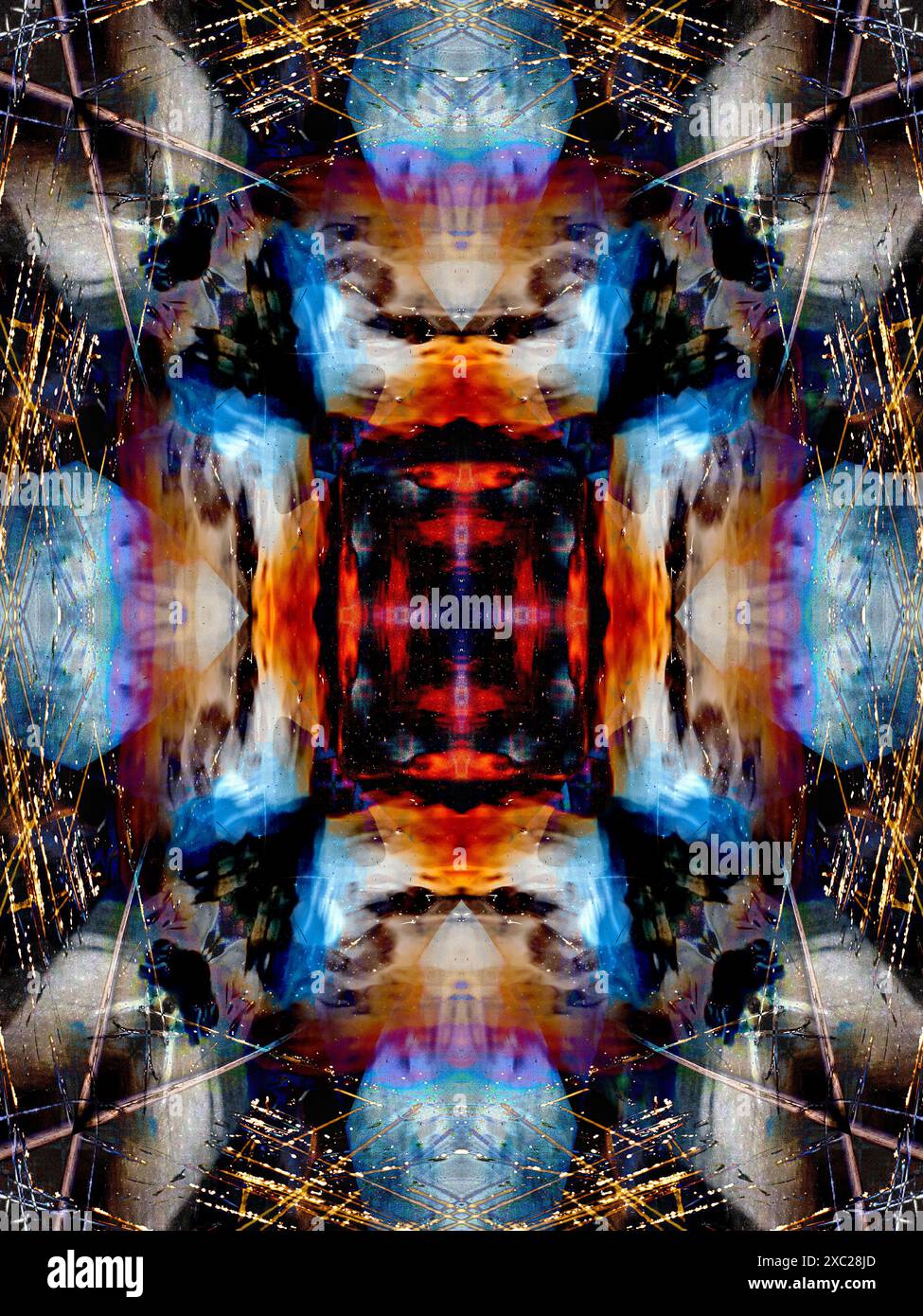 A vision of abstract beauty in nature - sky, sun, shimmering ...