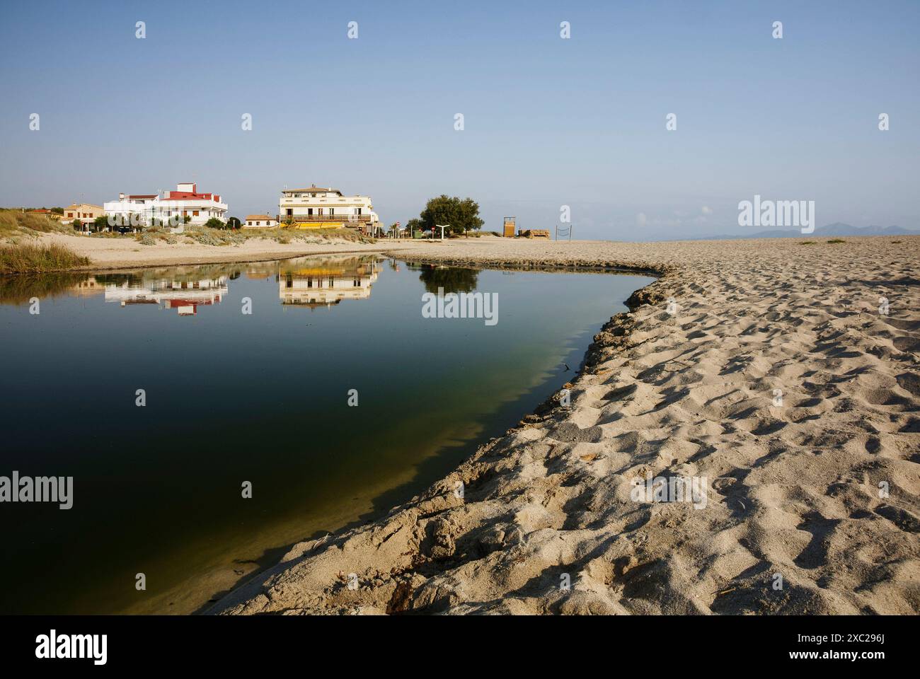 Es Canons beach, Son Serra de Marina. Artà. Mallorca. Spain Stock Photo ...