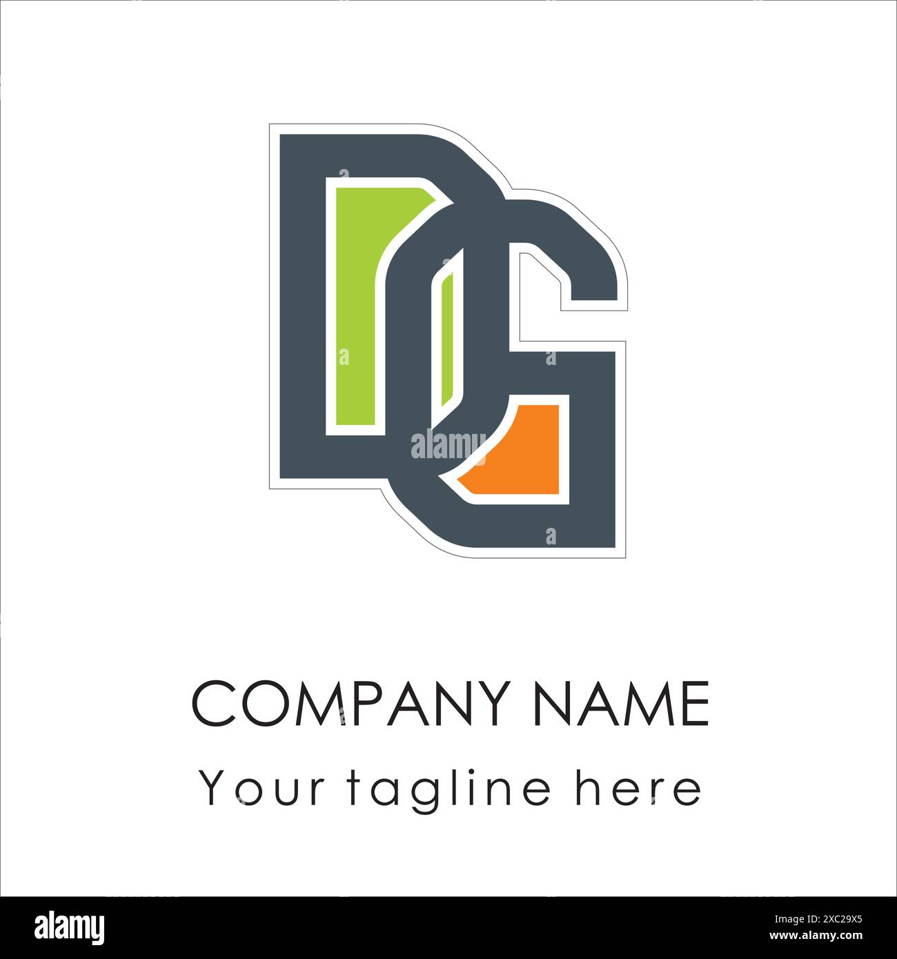 Dg letter logo Stock Vector Images - Alamy