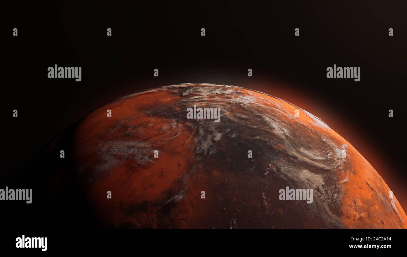 Orange Color Planet Stock Photo - Alamy