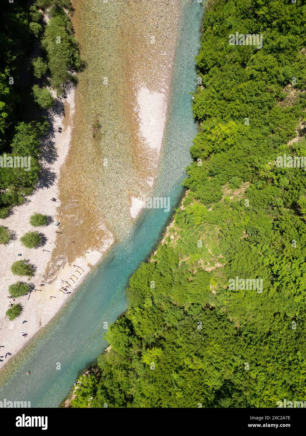 Aerial View of Shala River in the North of Albania Stock Photo - Alamy