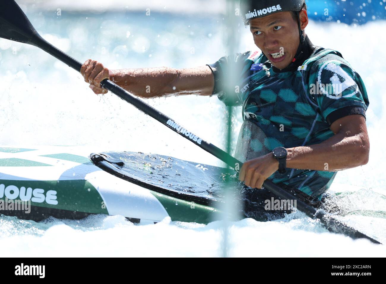 Kasai Canoe Slalom Centre, Tokyo, Japan. 14th June, 2024. Yuki Tanaka ...