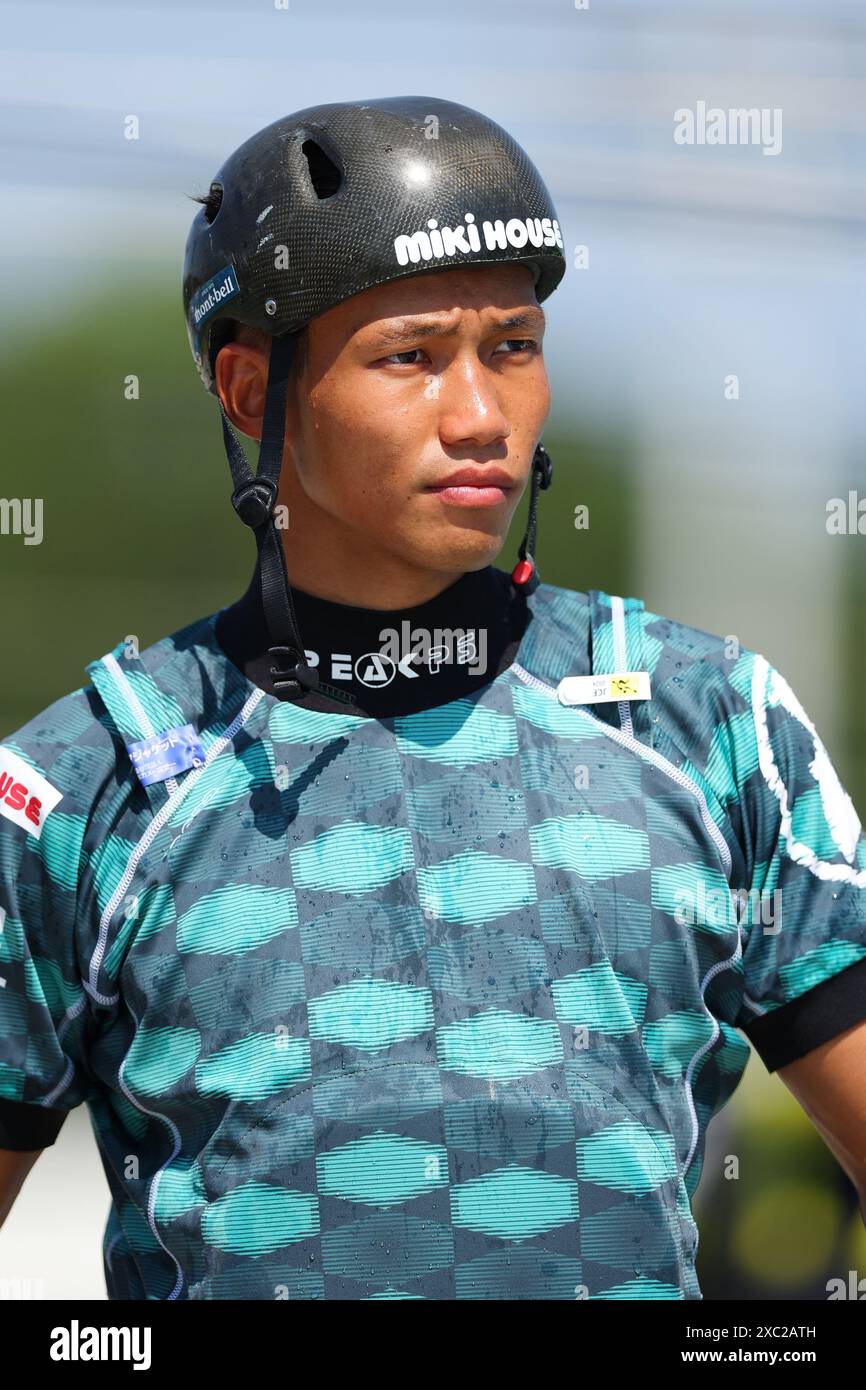 Kasai Canoe Slalom Centre, Tokyo, Japan. 14th June, 2024. Yuki Tanaka ...