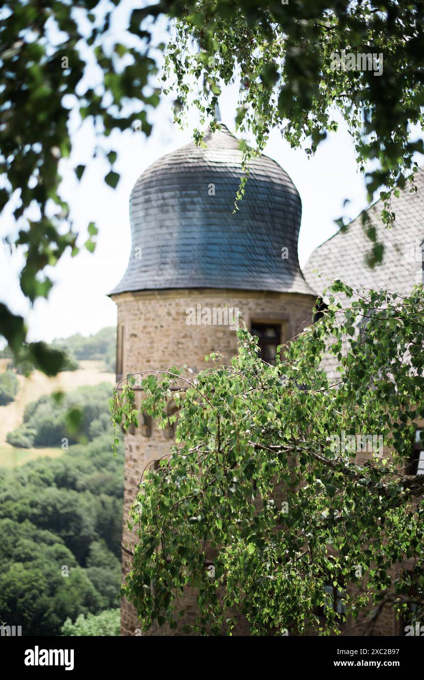 Exploring the Ancient Walls of Kusel Castle Stock Photo - Alamy