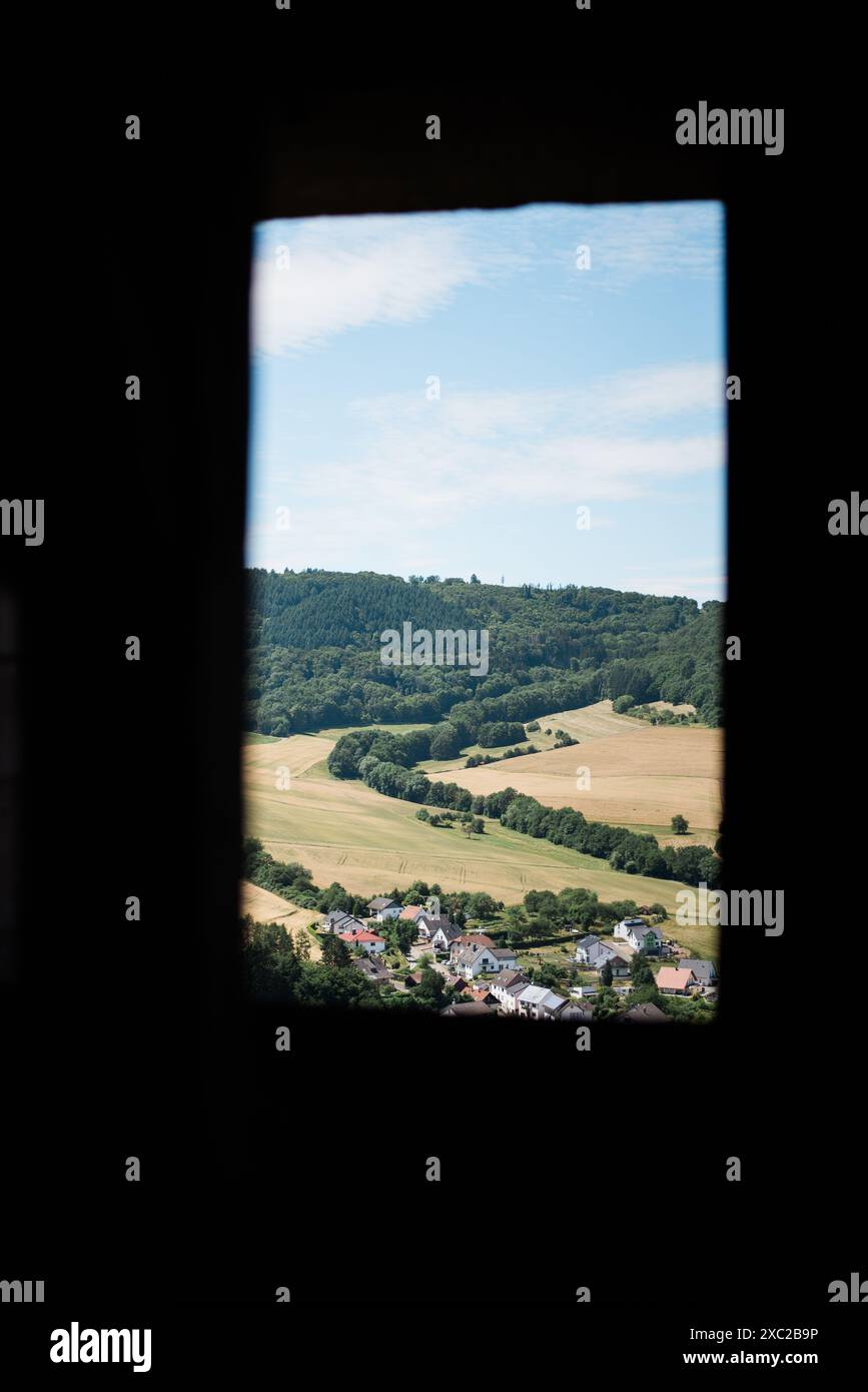 Exploring the Ancient Walls of Kusel Castle Stock Photo - Alamy