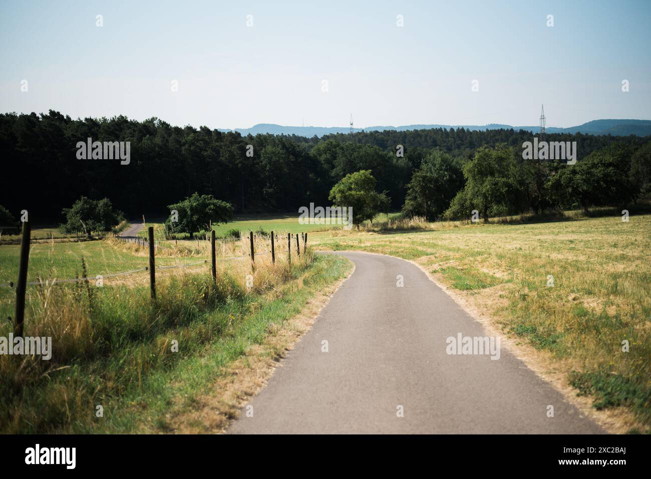 Lush Green Fields Surrounding Mackenbach Stock Photo - Alamy