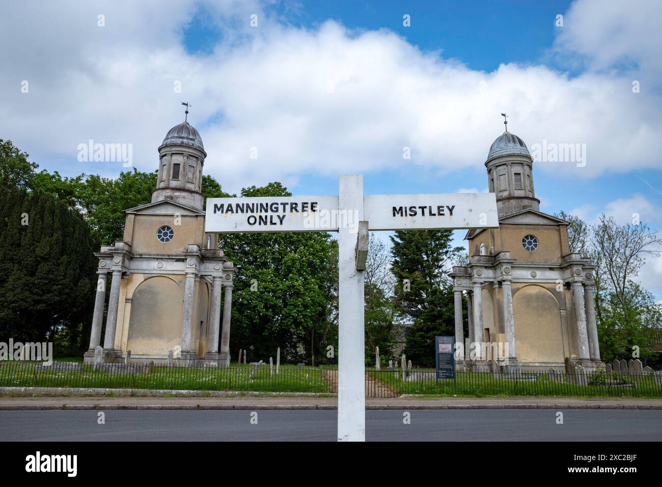Mistley Towers Essex Stock Photo - Alamy