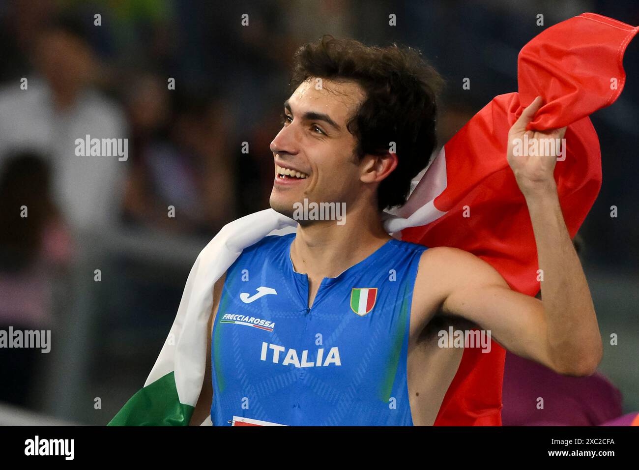 Pietro Arese of Italy celebrates after competing in the 1500m men final ...