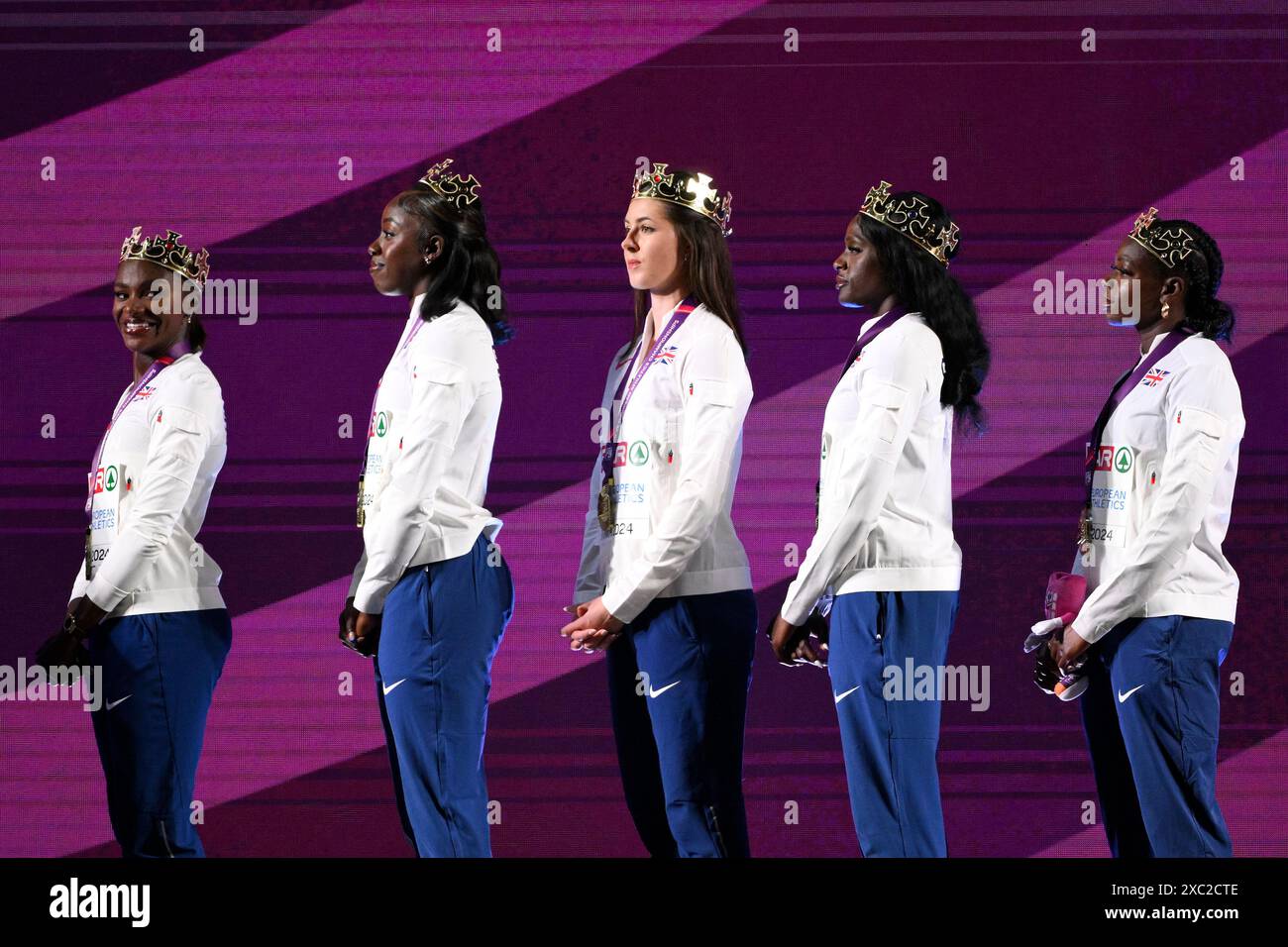 Desiree Henry, Dina Asher-Smith, Amy Hunt, Daryll Neita and Asha Philip ...