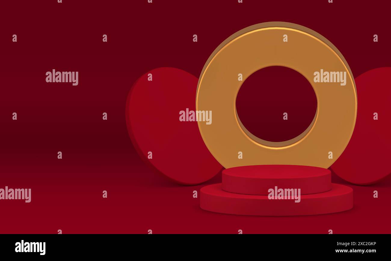 Golden ring podium on Stock Vector Images - Alamy