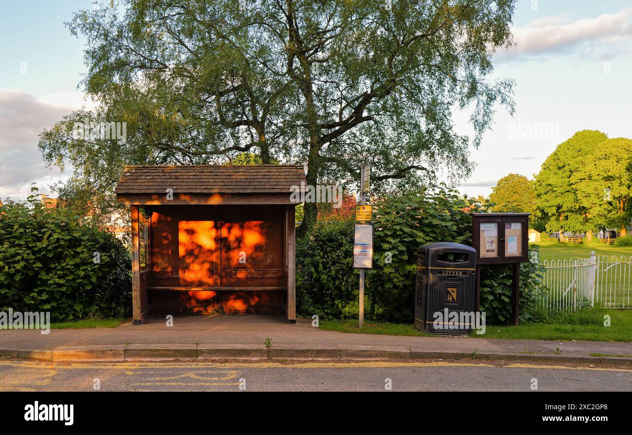 Village bus stop in North Stainley, Ripon, North Yorkshire, England, UK ...