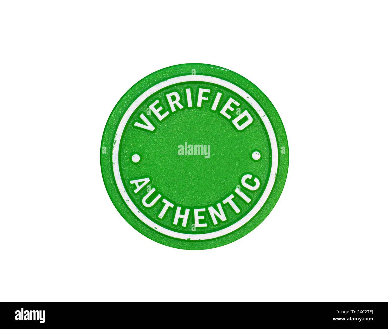 Vintage green stamp for verification and authentication Stock Photo - Alamy