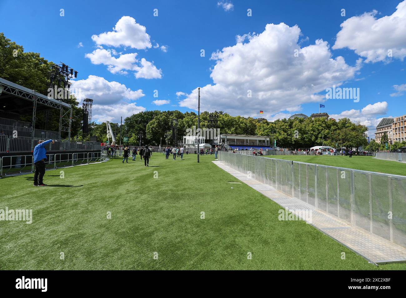 Berlin, Germany. 14th June, 2024. The most popular fan zone in the city ...
