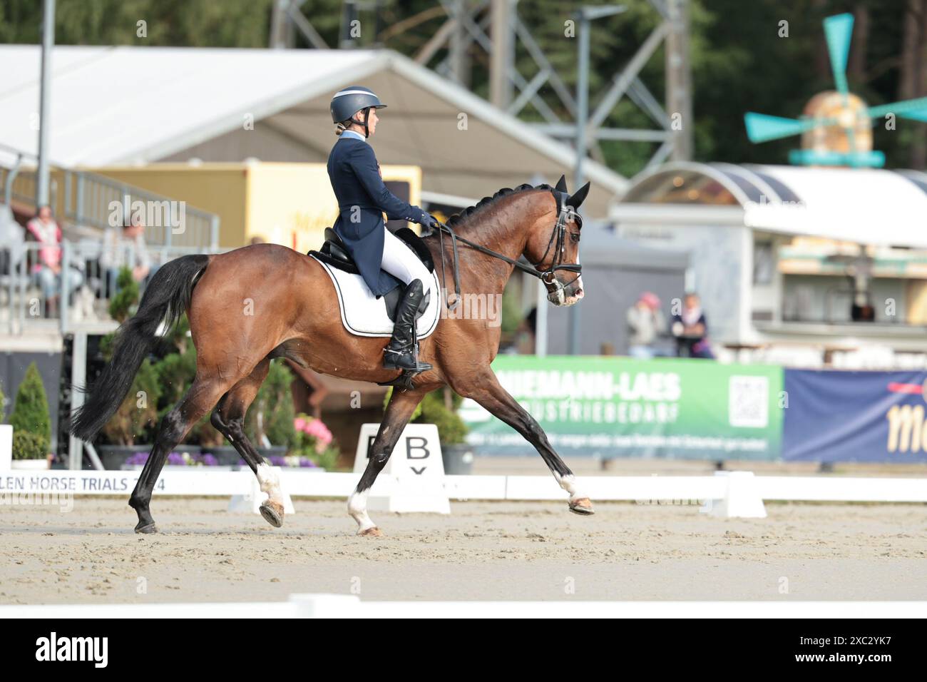 Luhmuhlen, Germany, June 14, 2024 Sara Algotsson Ostholt of Sweden with ...