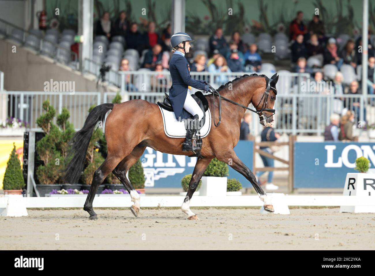 Luhmuhlen, Germany, June 14, 2024 Sara Algotsson Ostholt of Sweden with ...