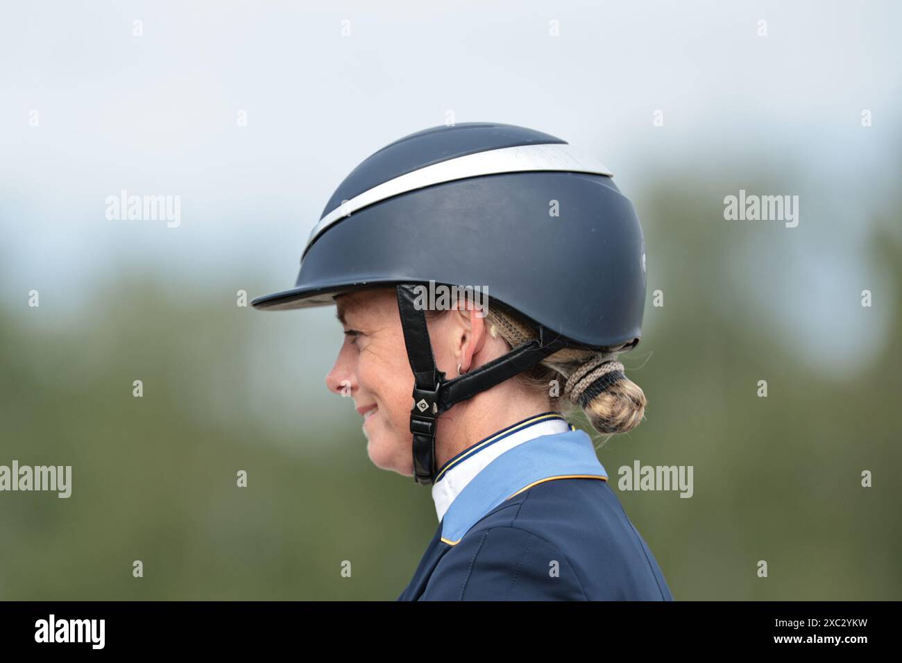 Luhmuhlen, Germany, June 14, 2024 Sara Algotsson Ostholt of Sweden with ...