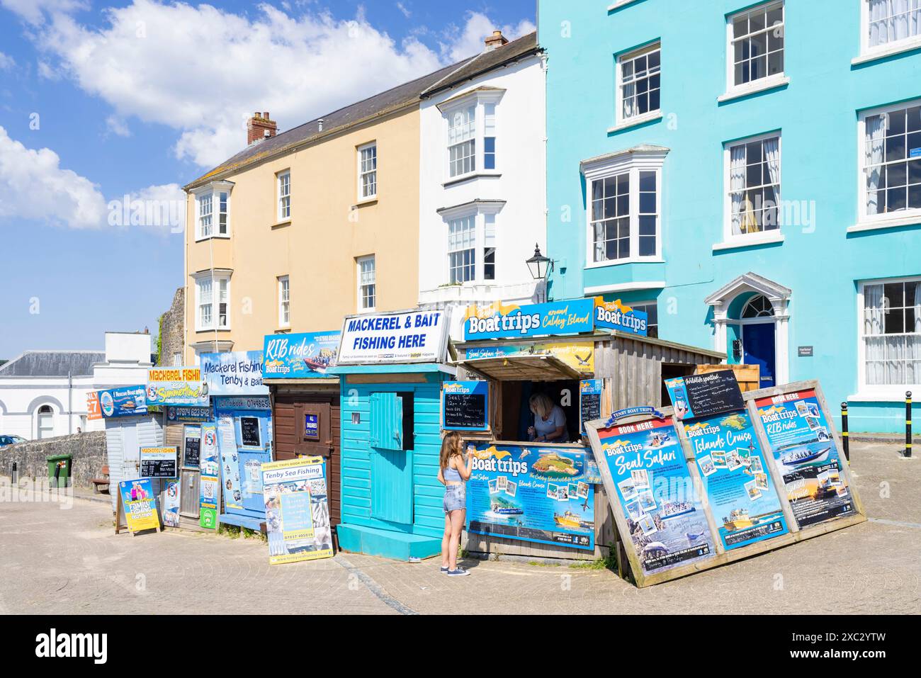 Tenby Harbour Sea fishing trips booking office Pier Hill Tenby ...