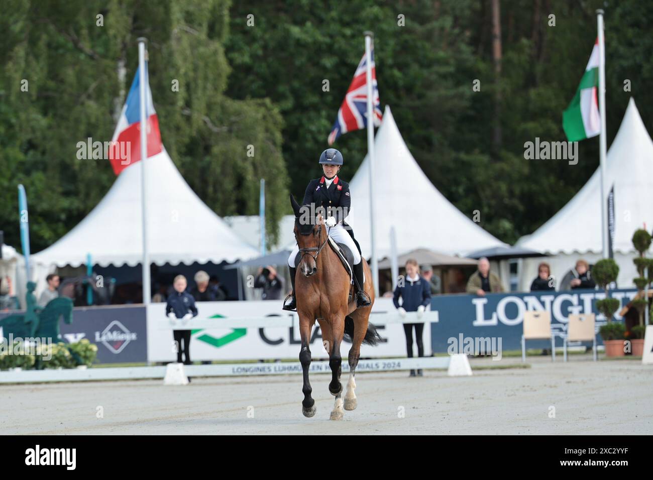 Luhmuhlen, Germany, June 14, 2024 Laura Collett of Great Britain with ...