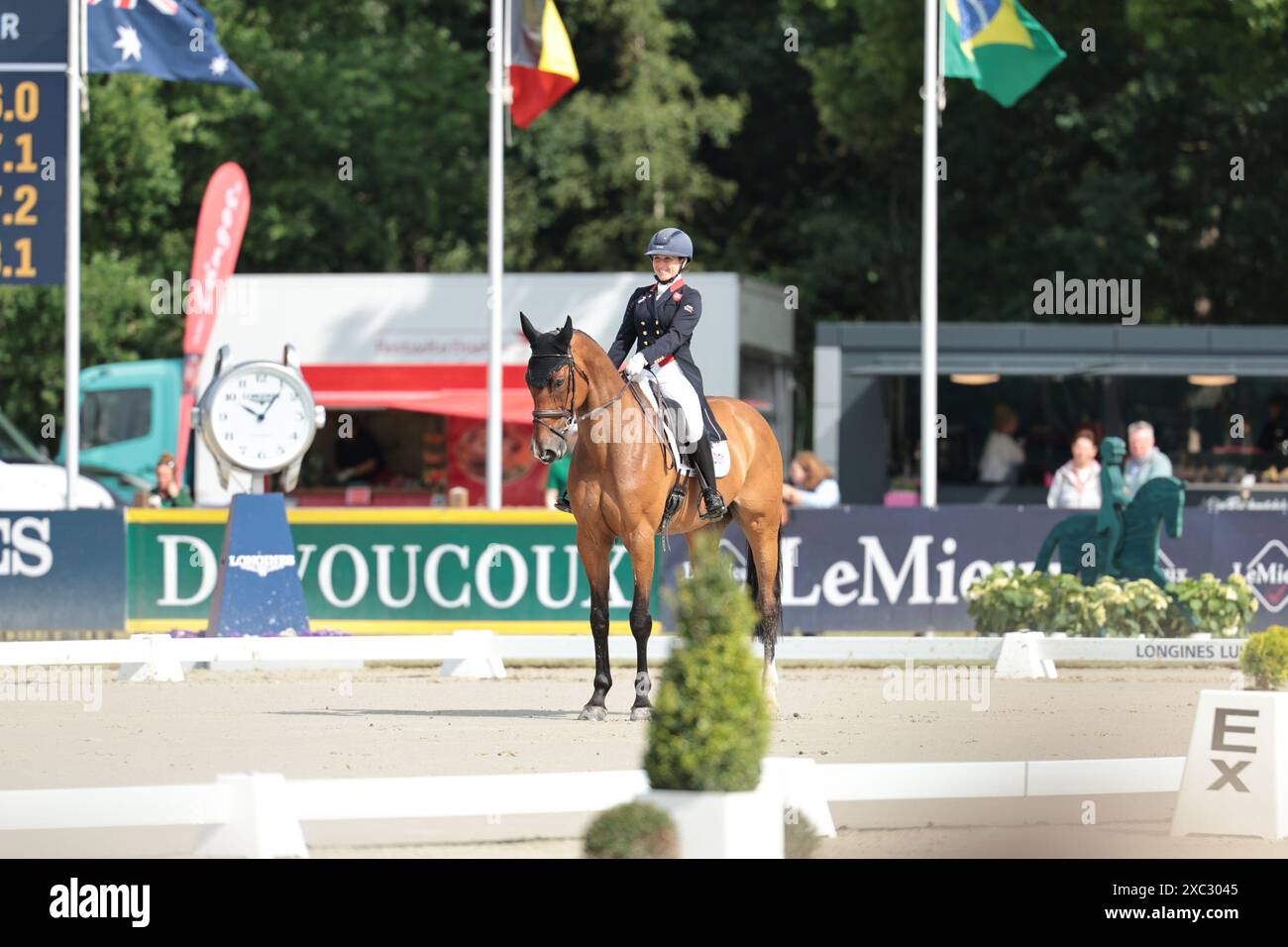 Luhmuhlen, Germany, June 14, 2024 Laura Collett of Great Britain with ...
