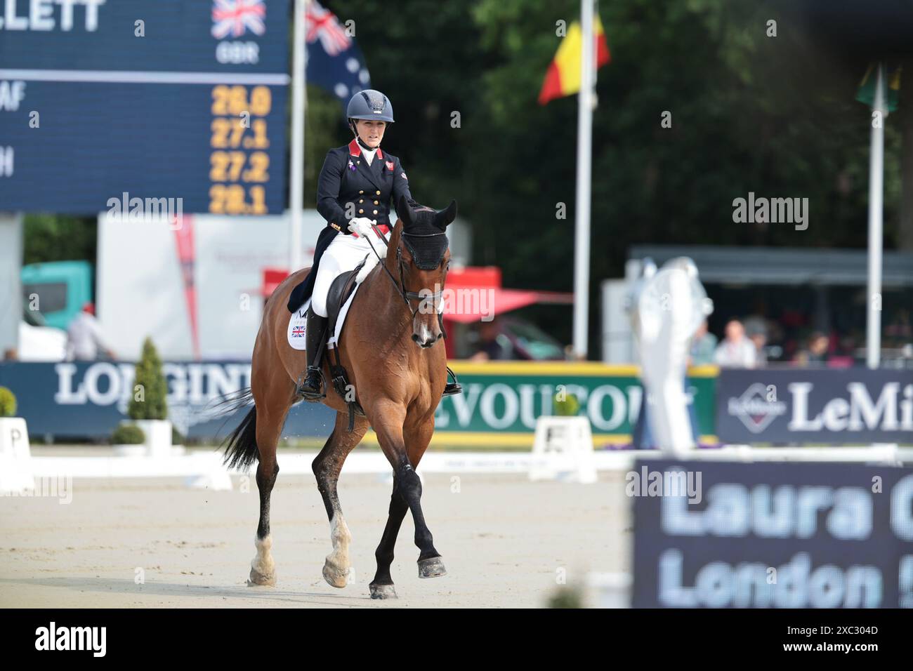 Luhmuhlen, Germany, June 14, 2024 Laura Collett of Great Britain with ...