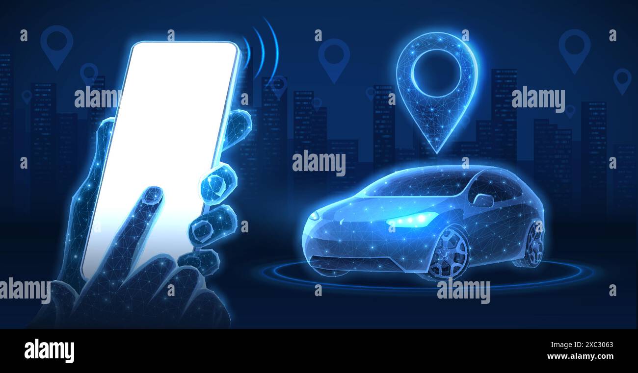 Uber app in screen Stock Vector Images - Alamy