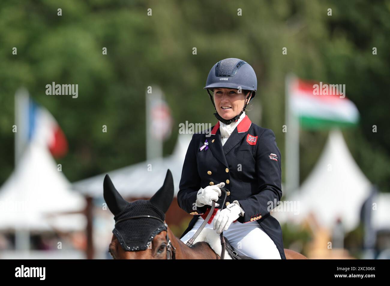 Luhmuhlen, Germany, June 14, 2024 Laura Collett of Great Britain with ...