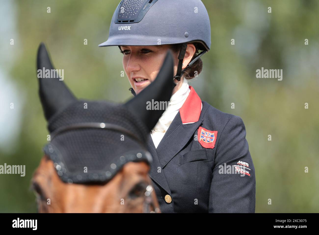 Luhmuhlen, Germany, June 14, 2024 Laura Collett of Great Britain with ...