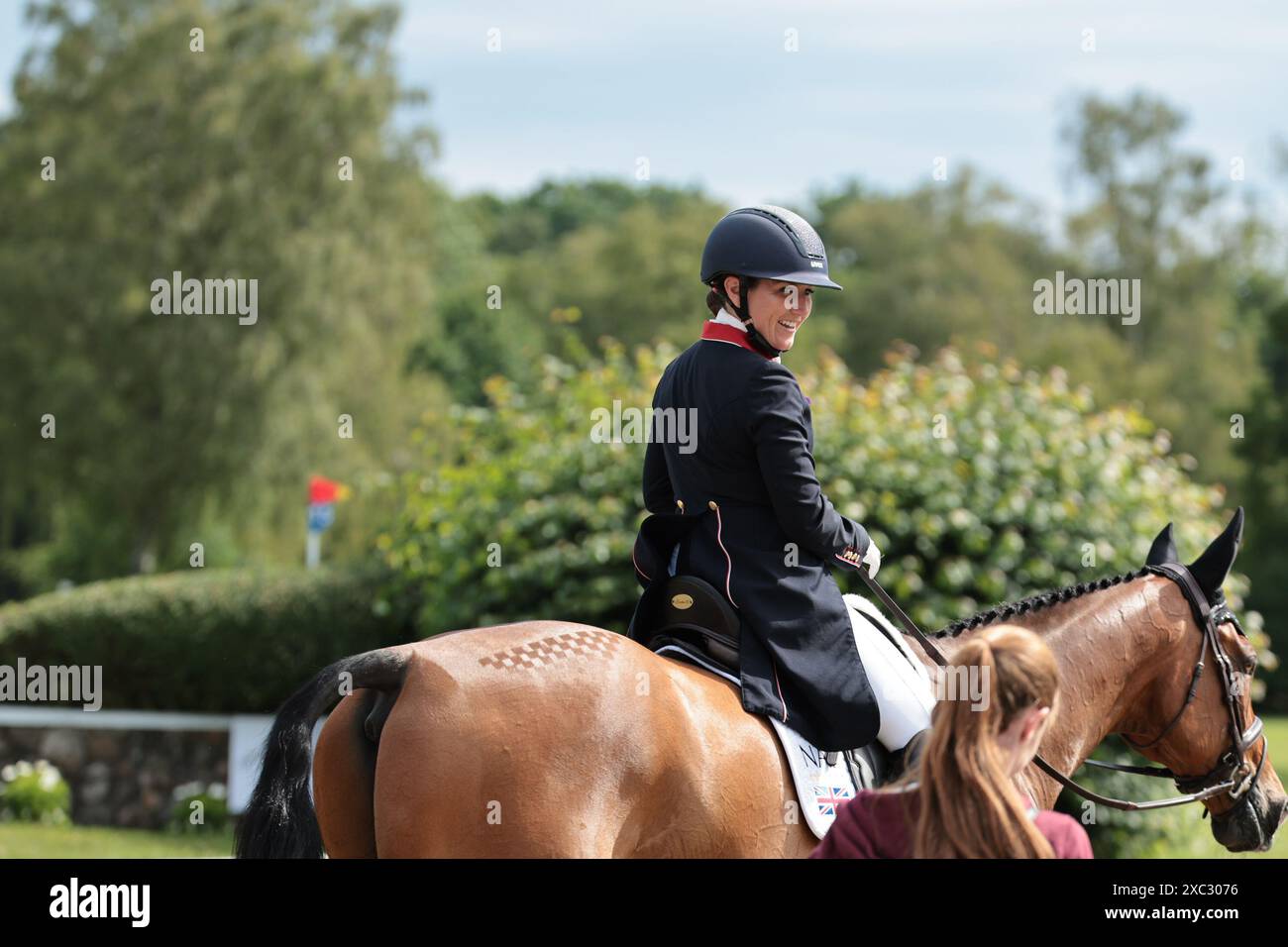 Luhmuhlen, Germany, June 14, 2024 Laura Collett of Great Britain with ...